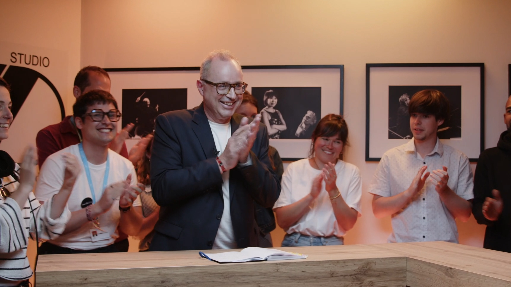 Studio 30 July 30: Martin Engstroem, Hervé Boissière, Christoph Eschenbach, and VFO artists